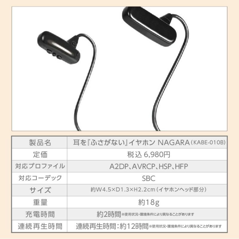 耳を『ふさがない』イヤホン NAGARA │LITHON STORE(ライソンストア)